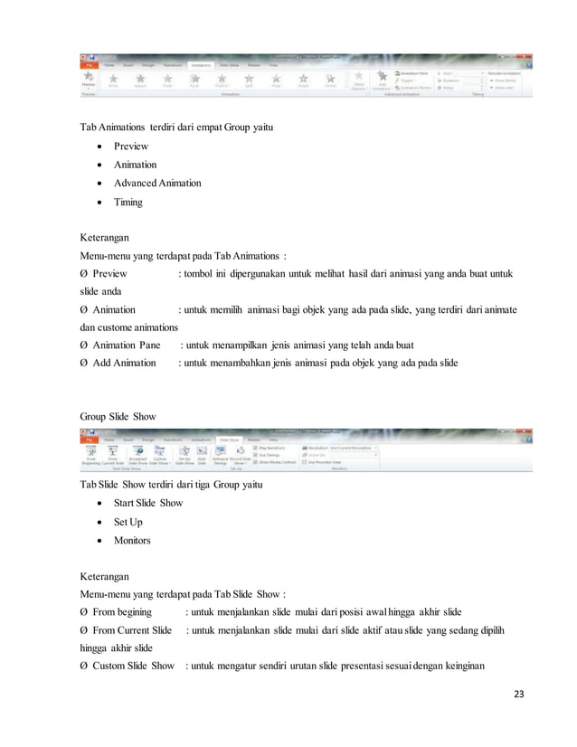 Modul singkat power point | DOCX