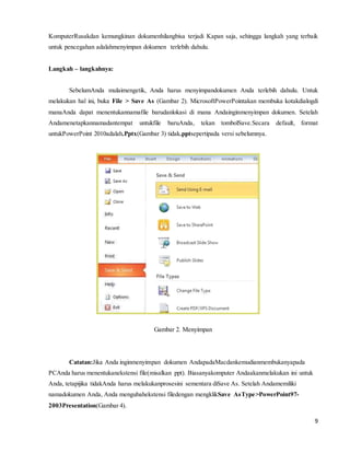 Modul singkat power point | DOCX
