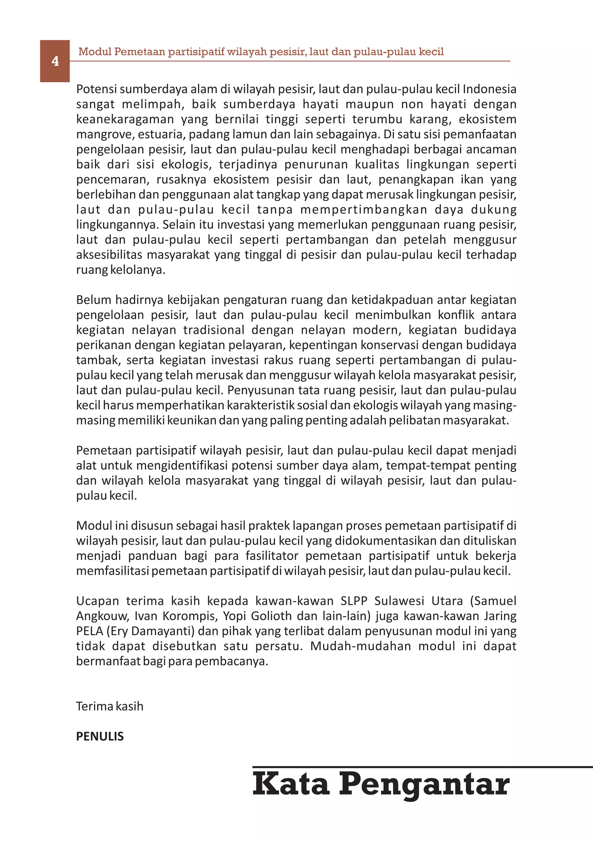 Modul Pemetaan Pesisir, Laut, dan Pulau-pulau Kecil | PDF