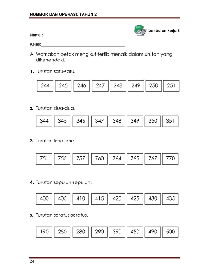 Modul p&p nombor dan operasi tahun 2 | PDF