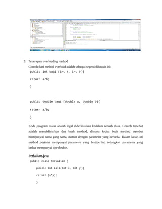 Modul prak2 constructor dan overloading | PDF