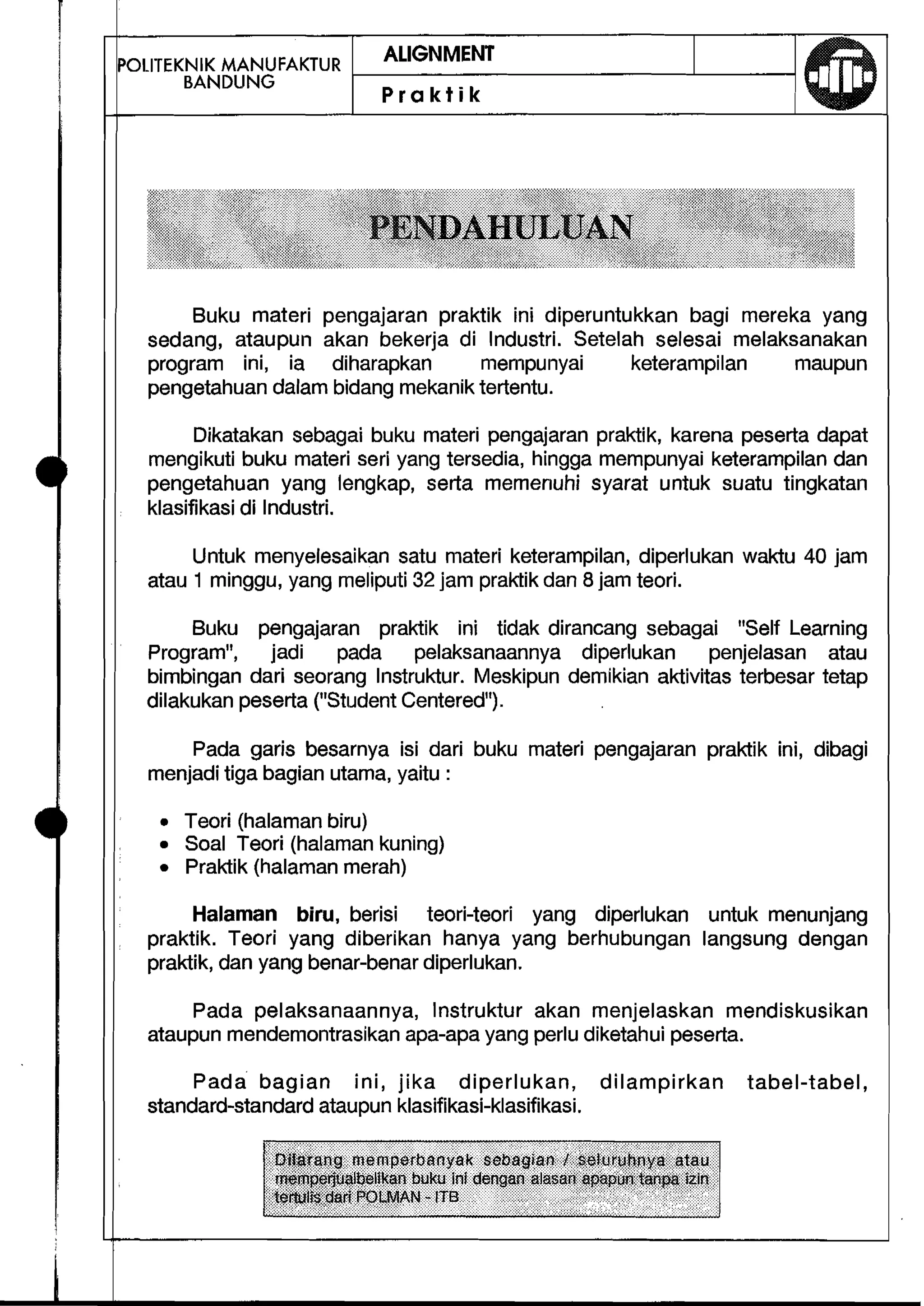 Modul Praktik Alignment_Politeknik Manufaktur Bandung (PMS-ITB)_Duddy ...