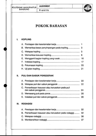 Modul Praktik Alignment_Politeknik Manufaktur Bandung (PMS-ITB)_Duddy ...