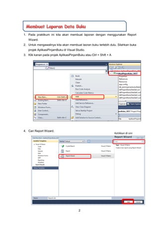 Modul Praktikum 13 - Pemrograman Visual | PDF