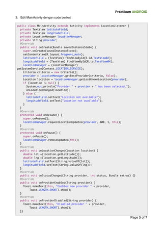 Modul praktikum 15 - Android Sudaryatno | PDF