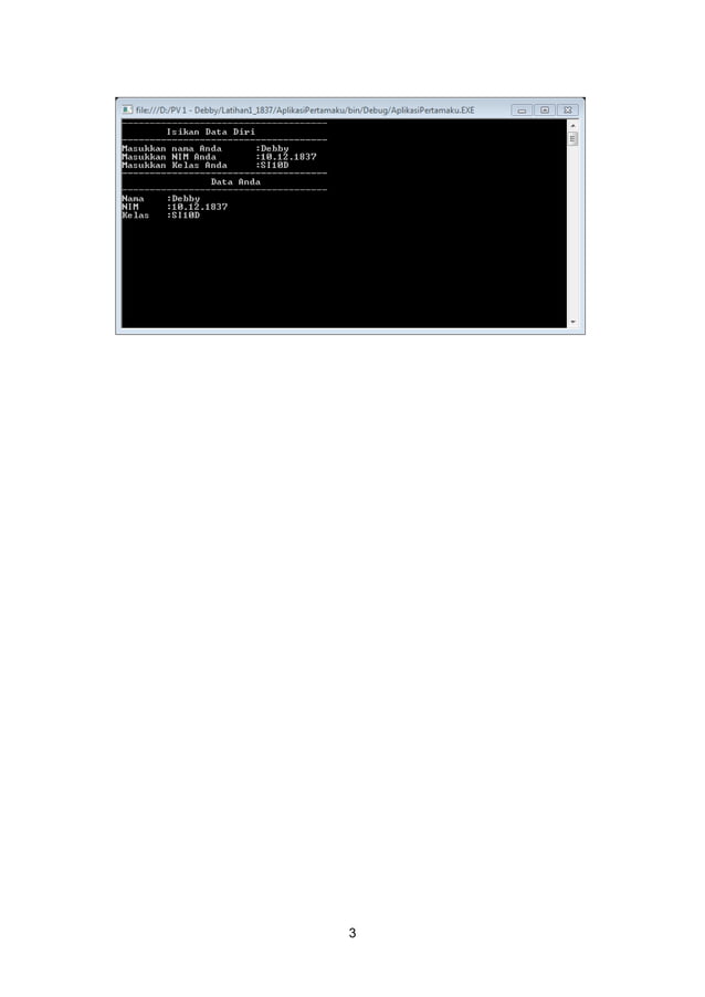 Modul Praktikum 2 Pemrograman Visual Pdf