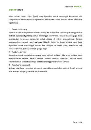 Modul praktikum 3 - Android Sudaryatno | PDF