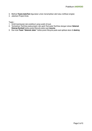 Modul praktikum 4 - Android Sudaryatno | PDF