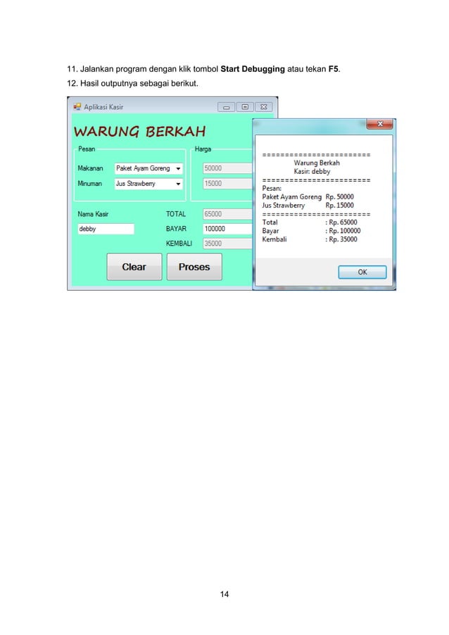 Modul Praktikum 4 - Pemrograman Visual | PDF