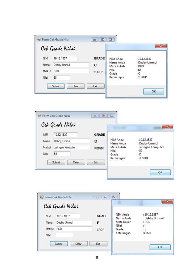 Modul Praktikum 4 - Pemrograman Visual | PDF