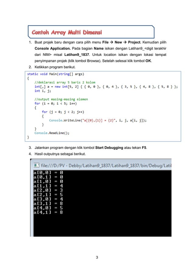 Modul Praktikum 6 - Pemrograman Visual | PDF