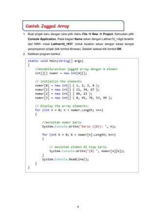 Modul Praktikum 6 - Pemrograman Visual | PDF