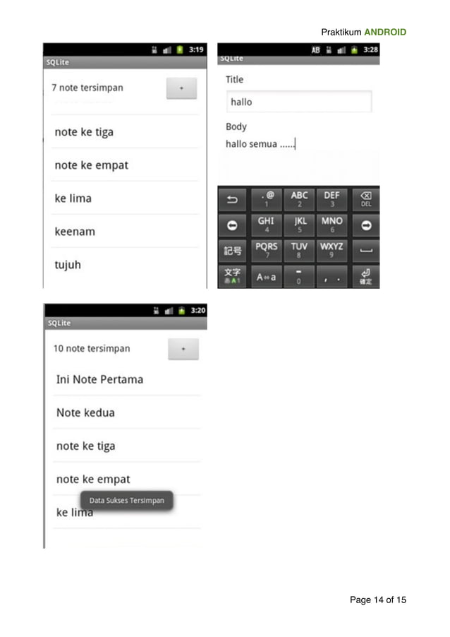 Modul praktikum 8 - Android Sudaryatno | PDF