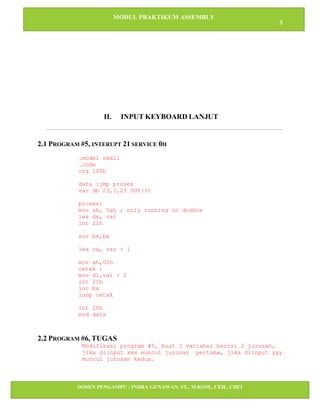Modul Praktikum Assembly | PDF