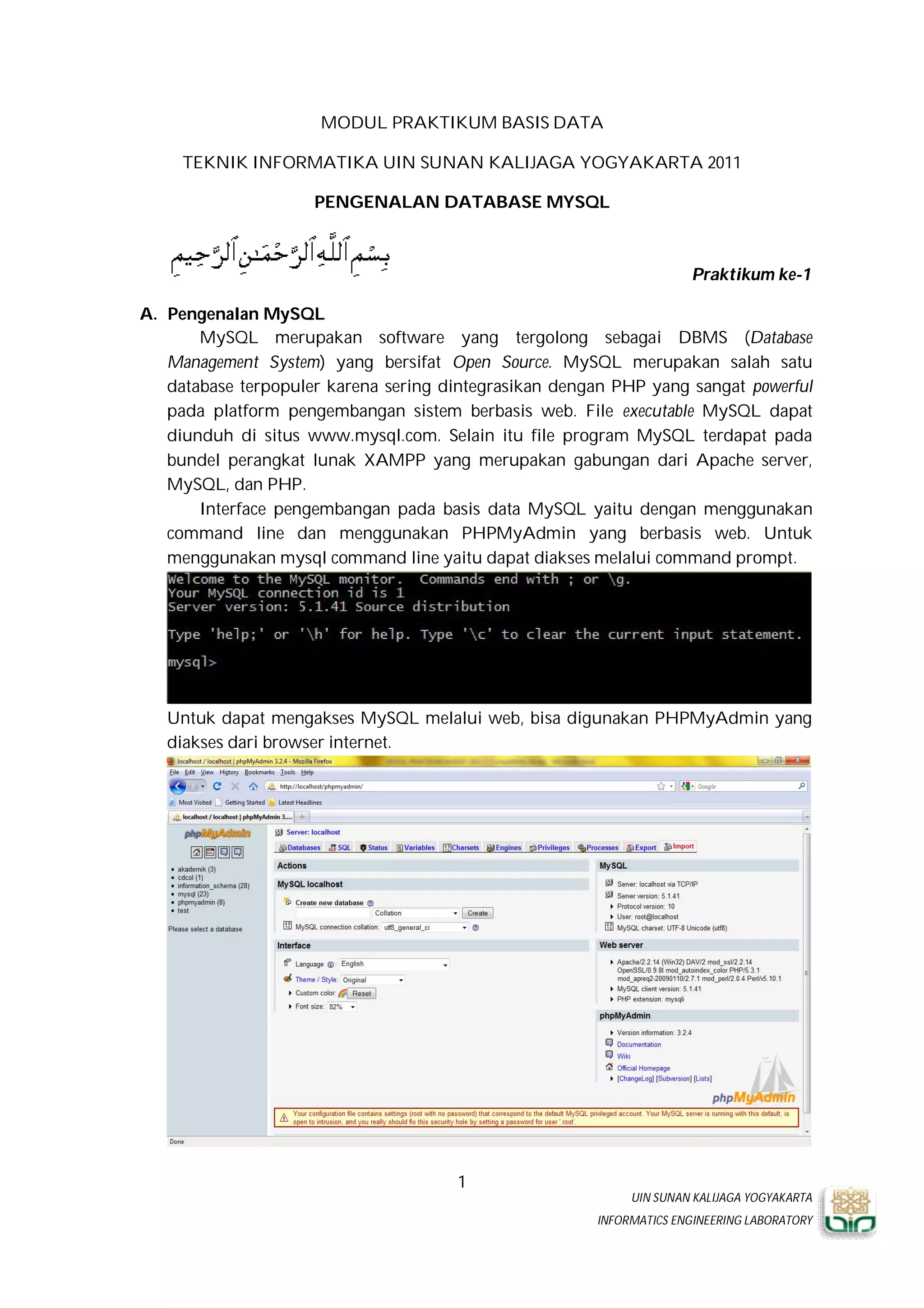 Modul Praktikum Basis Data | PDF