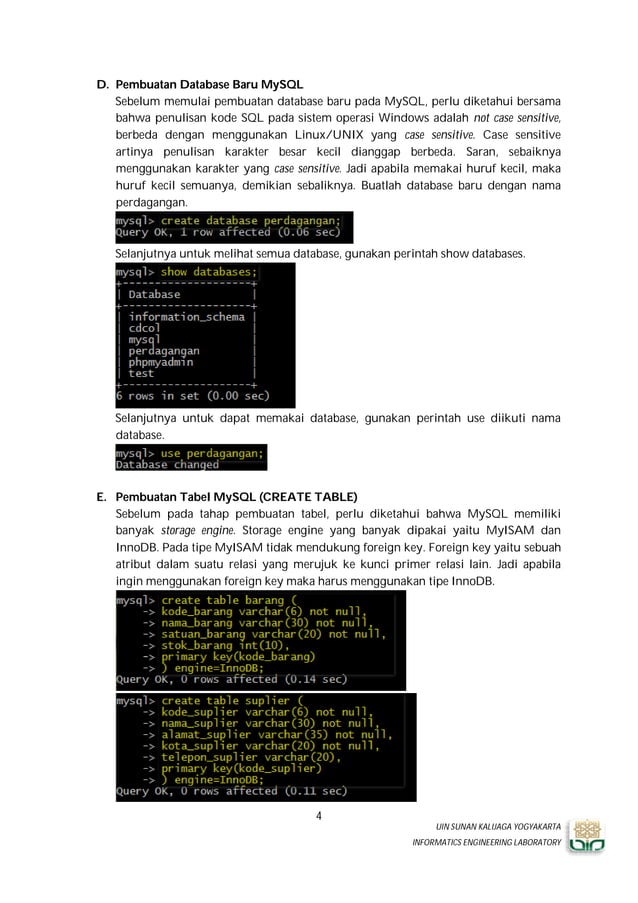 Modul Praktikum Basis Data | PDF