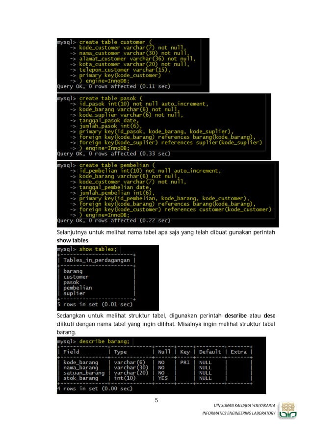 Modul Praktikum Basis Data | PDF