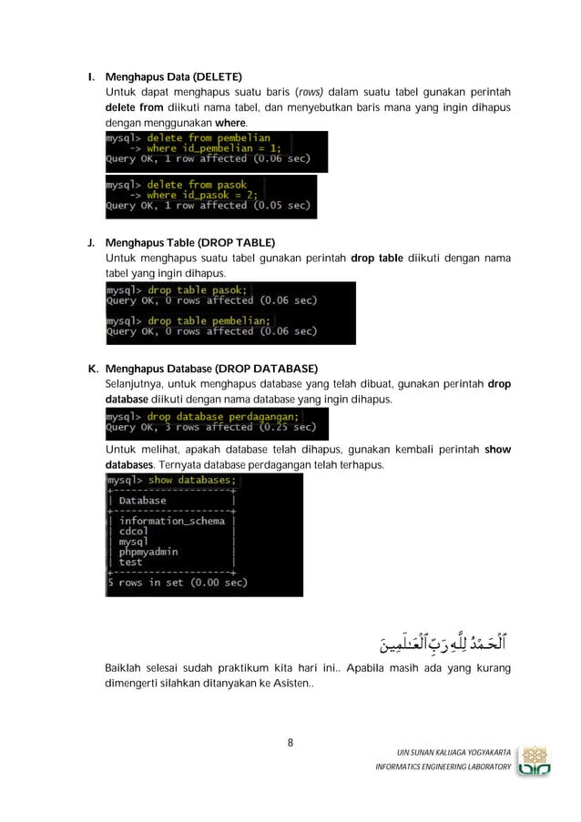 Modul Praktikum Basis Data | PDF
