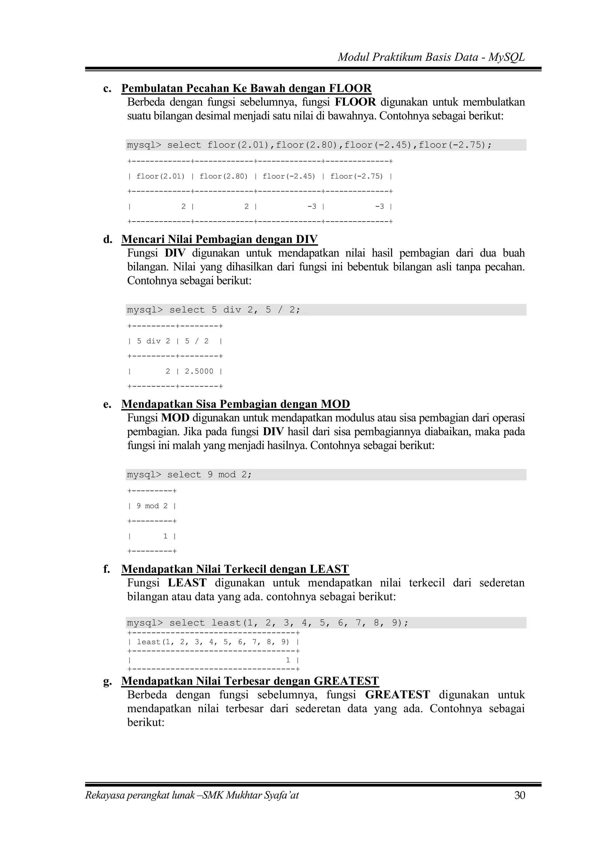 Modul praktikum basis data | PDF