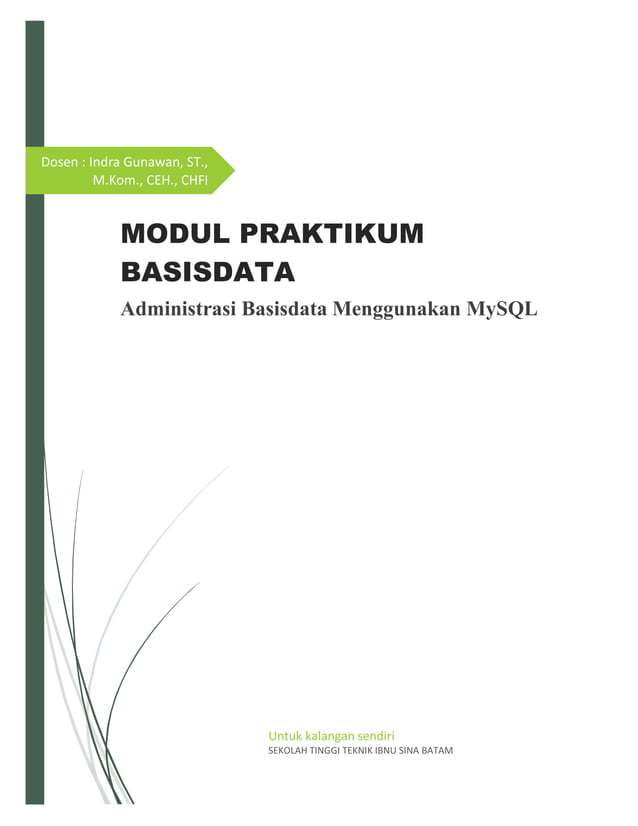 Modul praktikum Basisdata | PDF