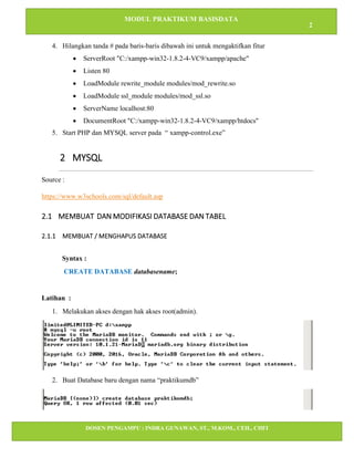 Modul praktikum Basisdata | PDF