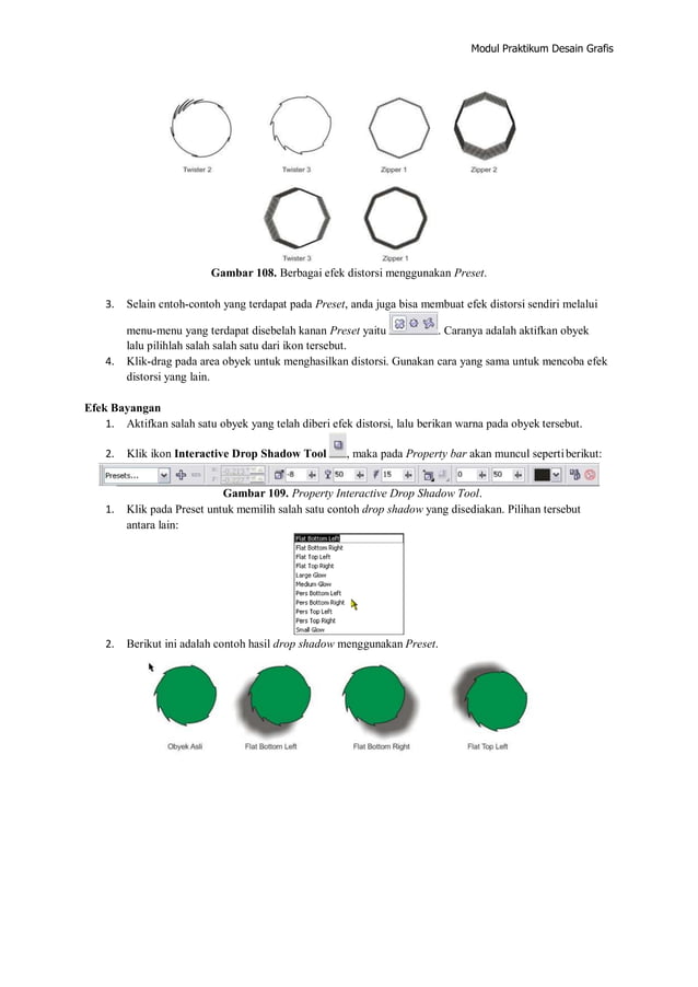 Modul praktikum corel draw | PDF