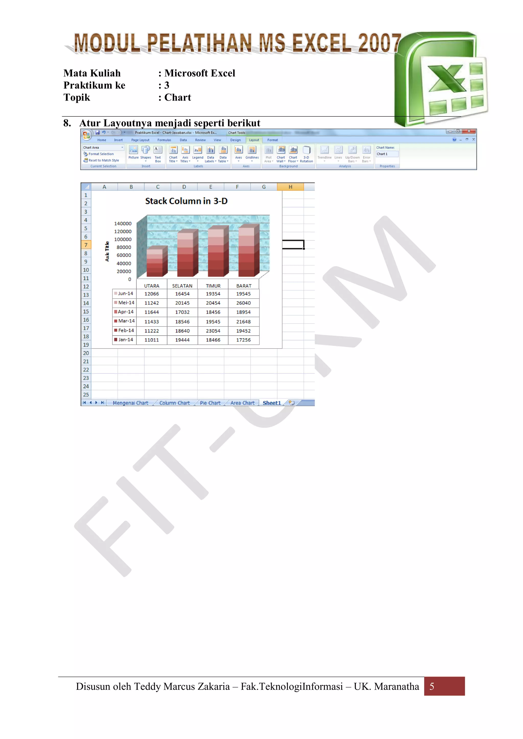 Modul praktikum excel chart | PDF