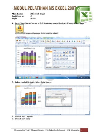 Modul praktikum excel chart | PDF