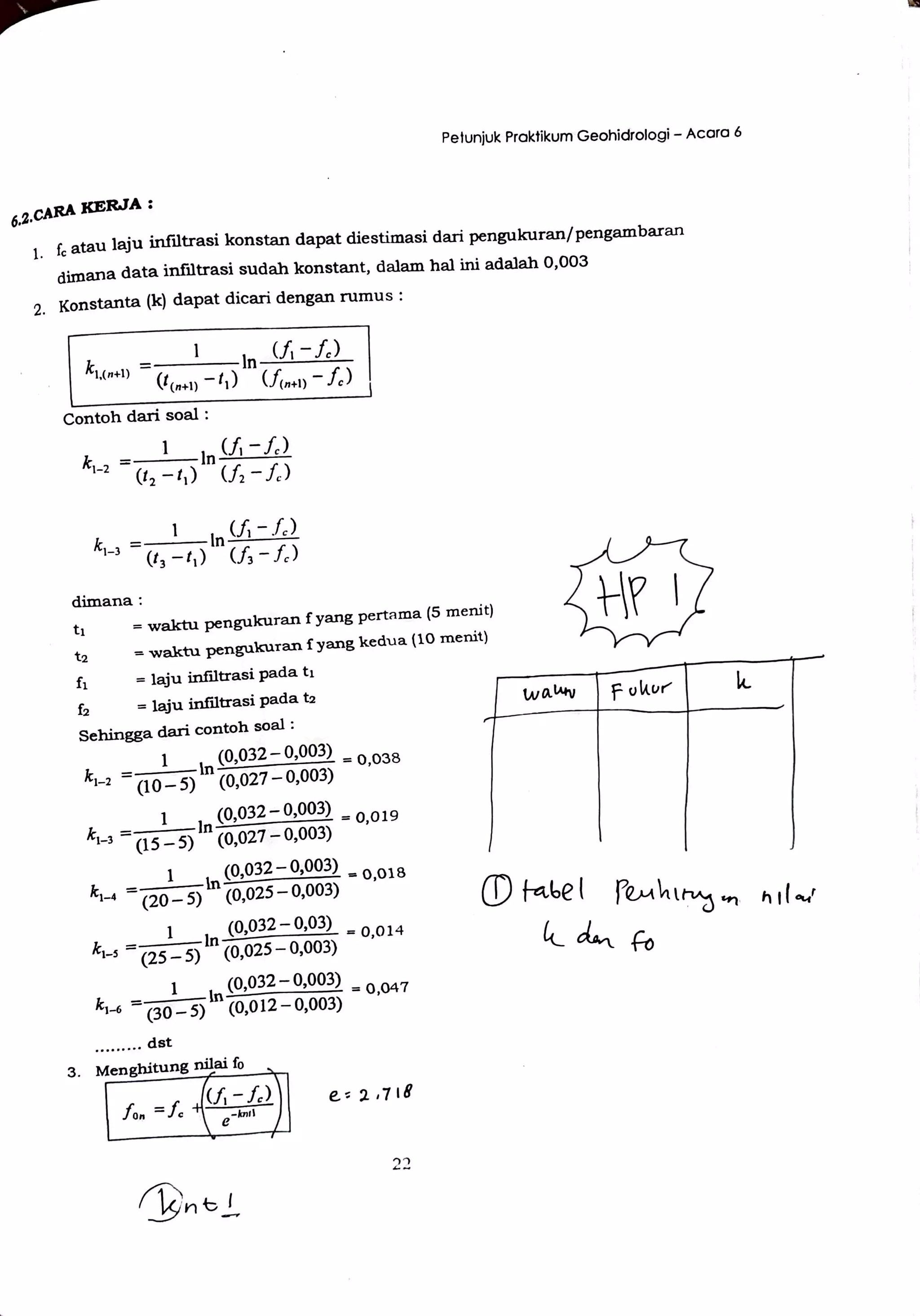Modul Praktikum Geohidrologi UGM Tahun 2013 | PDF
