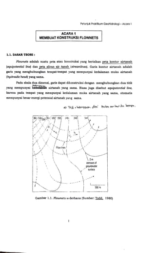 Modul Praktikum Geohidrologi UGM Tahun 2013 | PDF