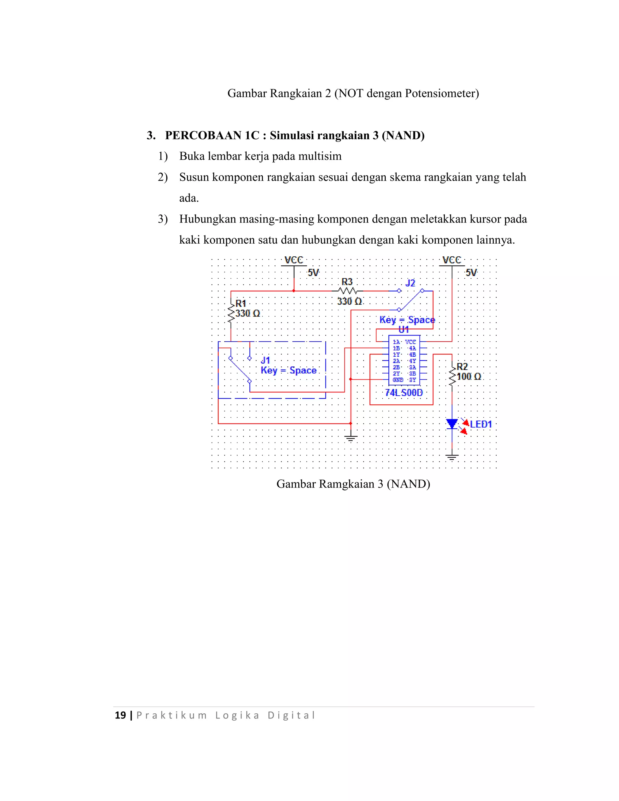 Modul praktikum logika digital NI Multisim | PDF
