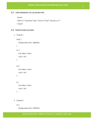 Modul praktikum Pemrograman web Backend dengan Codeigniter dan LTE | PDF