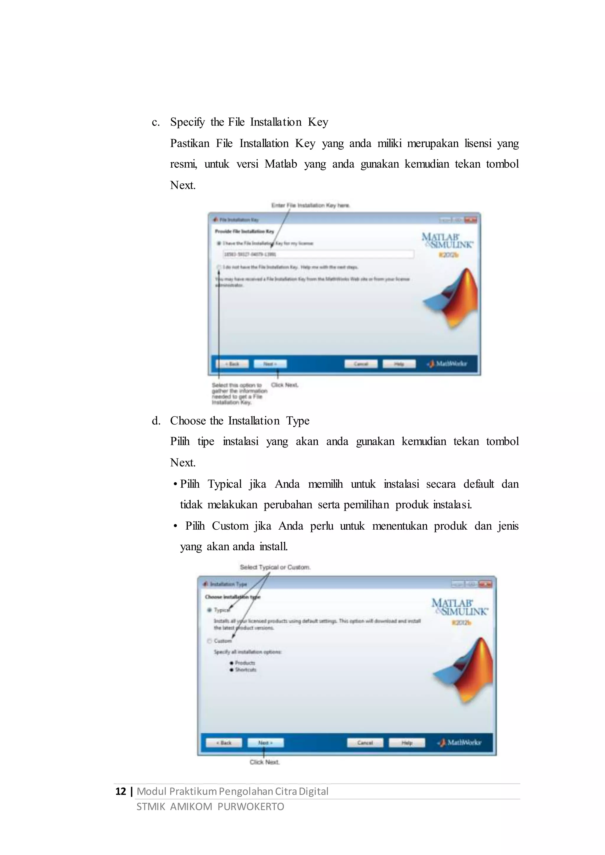 Modul praktikum pengolahan citra digital | DOCX
