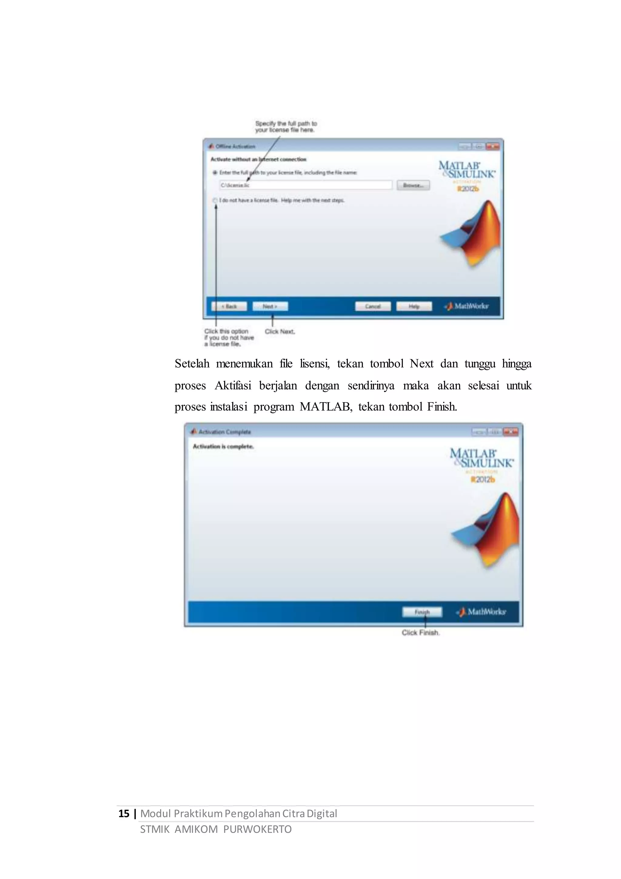 Modul praktikum pengolahan citra digital | DOCX