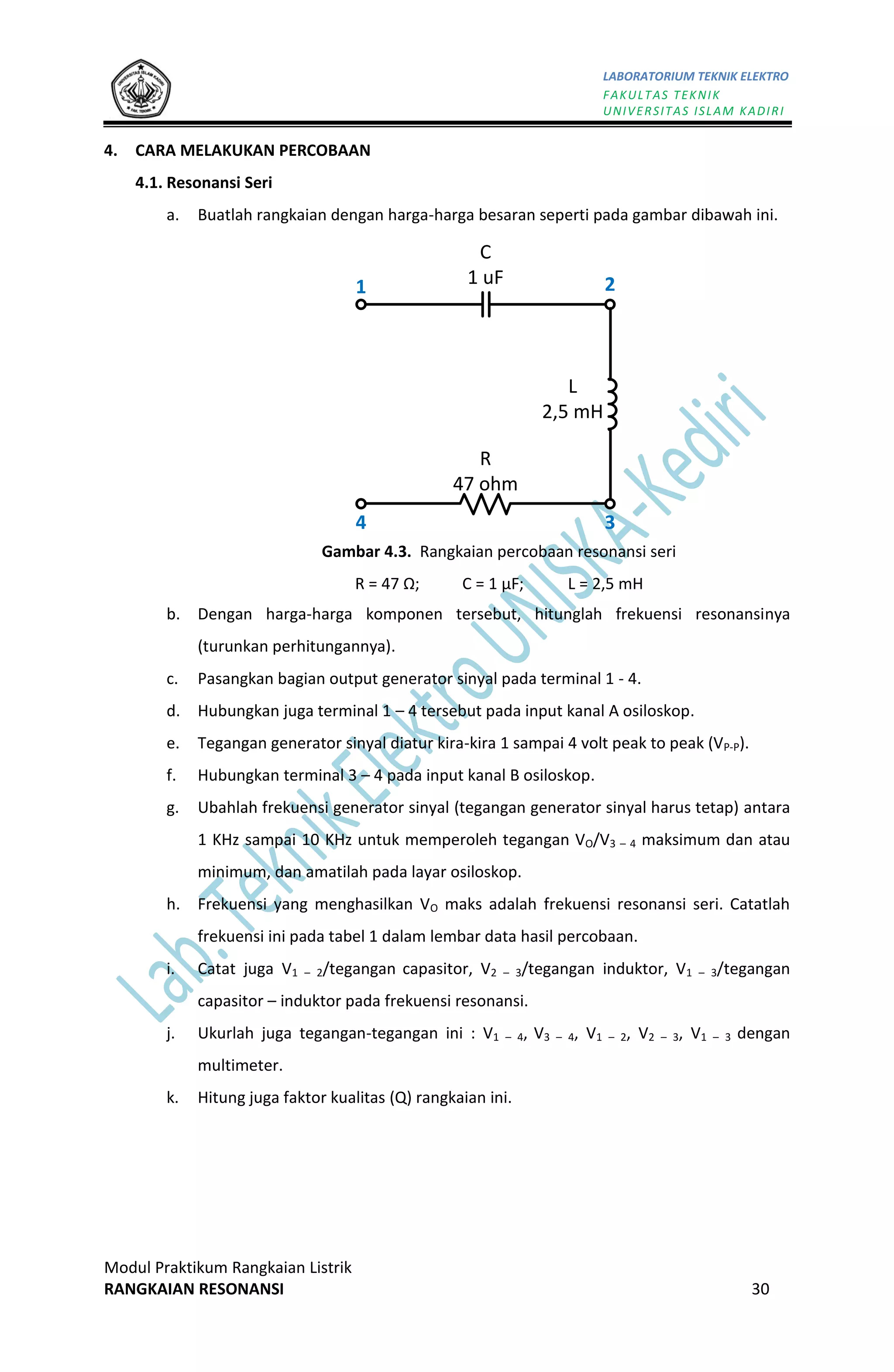 Modul praktikum rangkaian listrik (rev juli 2013) | PDF