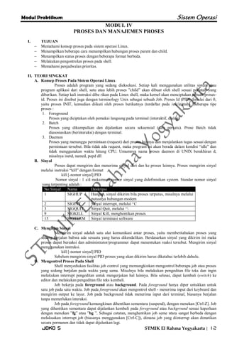 Modul praktikum sistem operasi | PDF