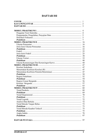 Modul praktikum statistika | PDF