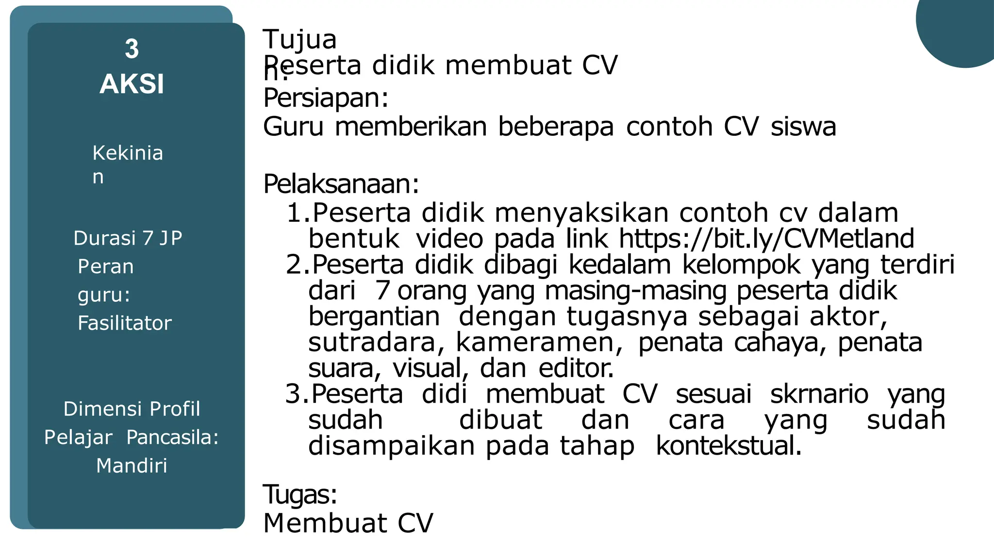 Modul Projek - CV-ku Kini Kekinian - Fase F.pptx