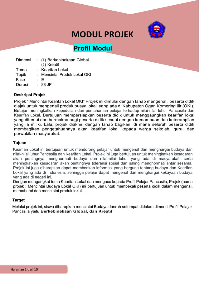 Modul Projek - Modul P5 Kearifan Lokal - Fase E.pdf