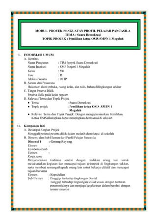Modul Projek - MODUL P5 SUARA DEMOKRASI PEMILIHAN KETUA OSIS - Fase D.pdf