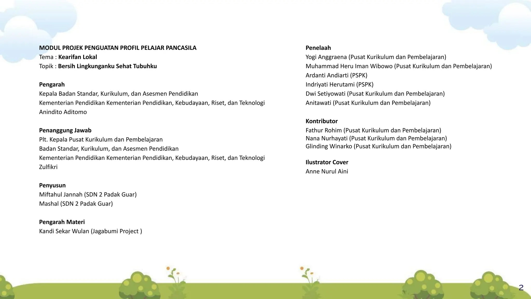 Modul Projek Bangunlah Jiwa dan Raganya - Bersih Lingkunganku Sehat Tubuhku - Fase B.pdf