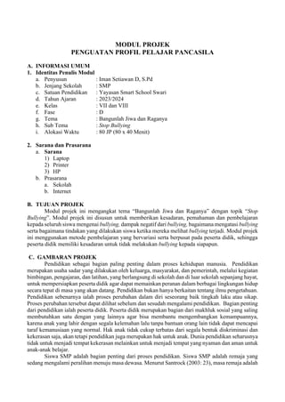 Modul Projek Bangunlah Jiwa dan Raganya, Stop Bullying.pdf