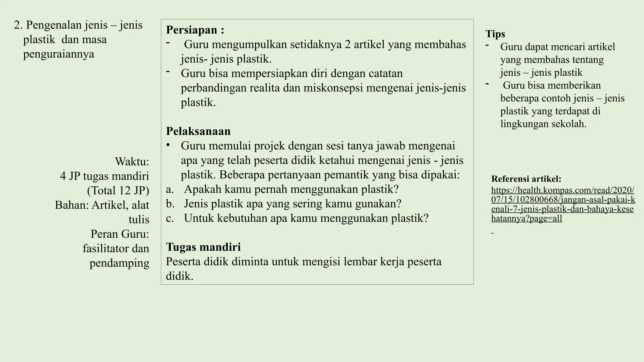 Modul projek penguatan profil pelajar pancasila | PPT