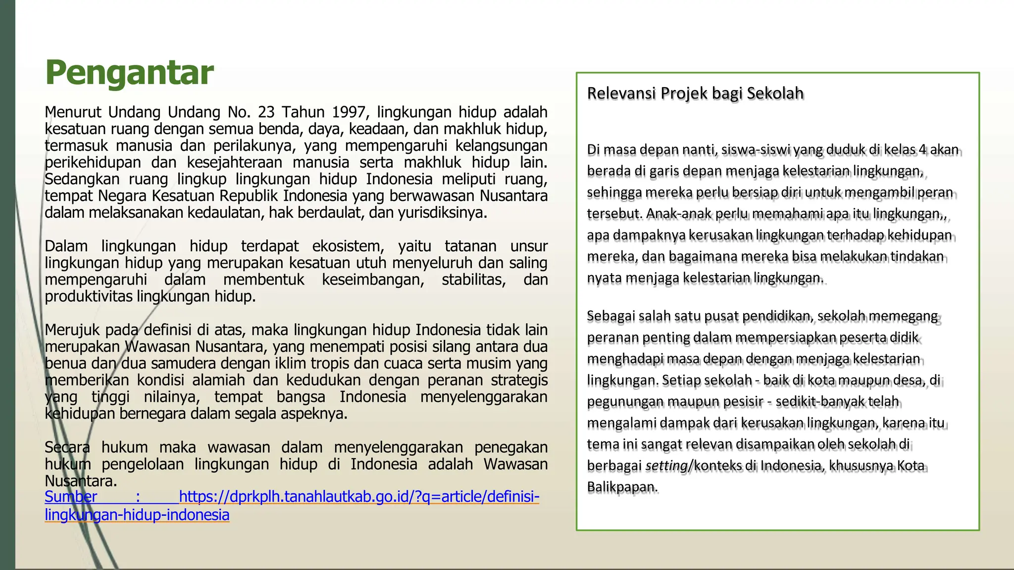 Modul Projek Gaya Hidup Berkelanjutan - Kami Adalah Kesatria Lingkungan ...