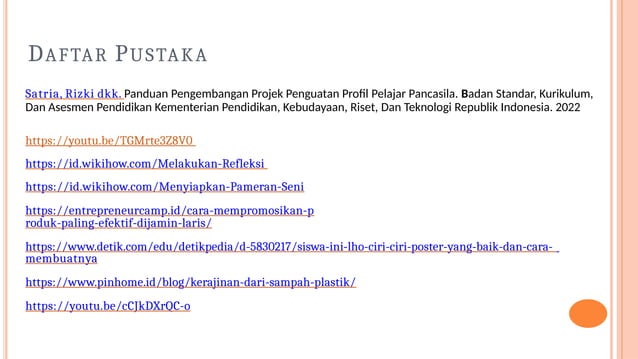 Modul Projek Gaya Hidup Berkelanjutan - KREATIVITAS SAMPAH PLASTIK - Fase D.pptx
