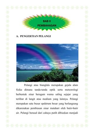 Modul proses terjadinya pelangi/sitinasity | PDF