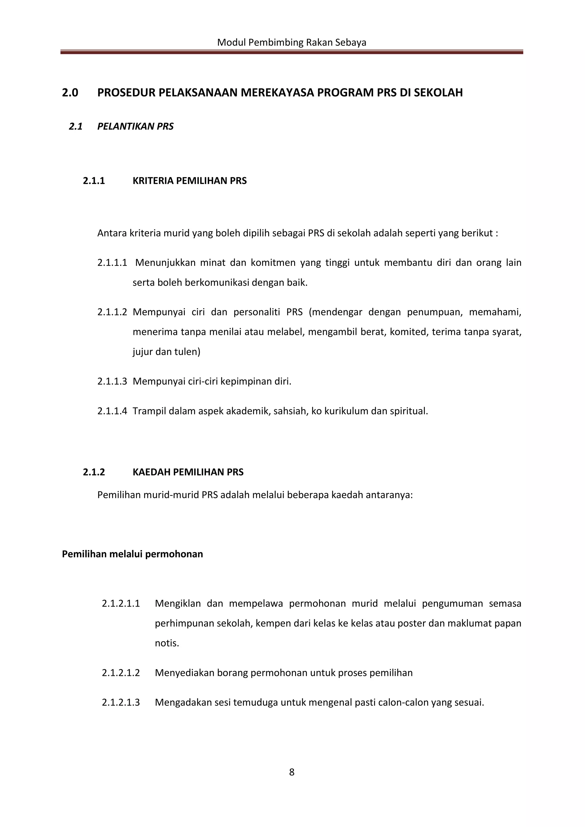 Modul prs kebangsaan | PDF