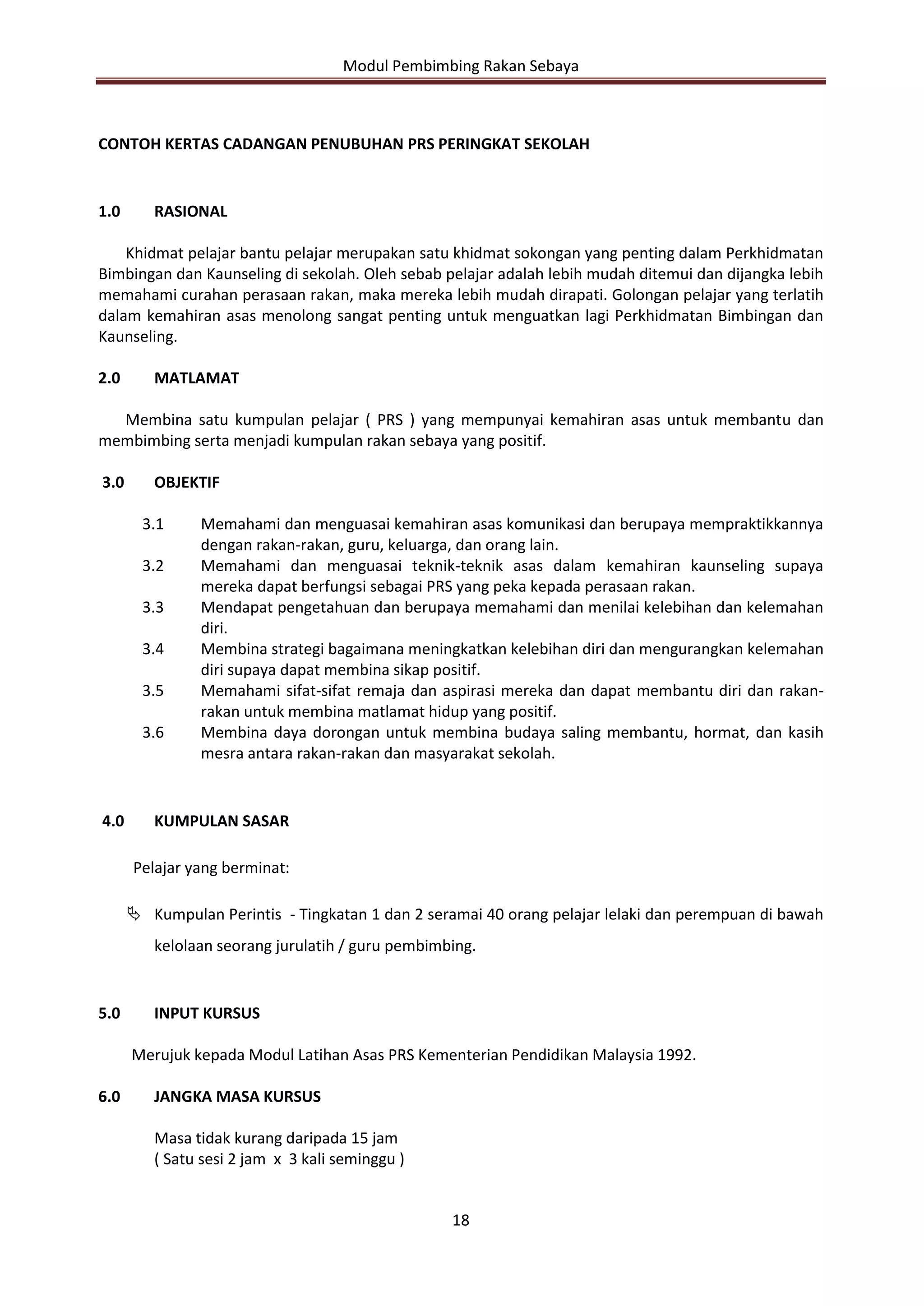Modul prs kebangsaan | PDF