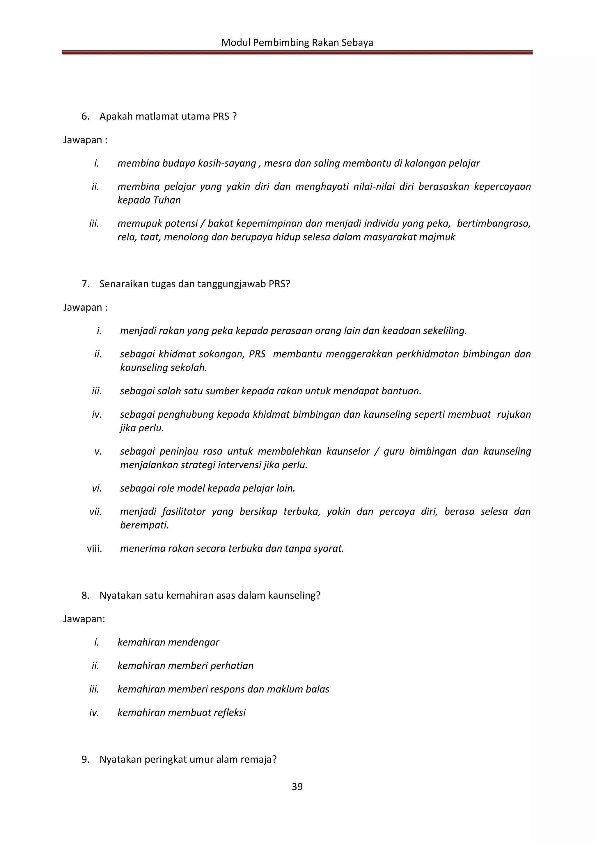 Modul prs kebangsaan | PDF