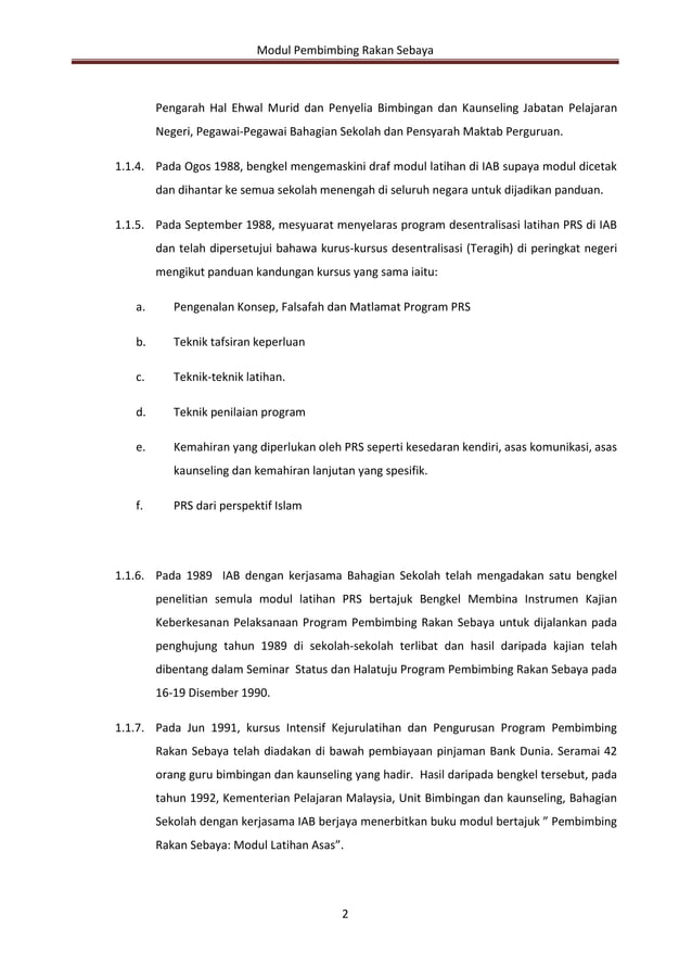 Modul prs kebangsaan | PDF